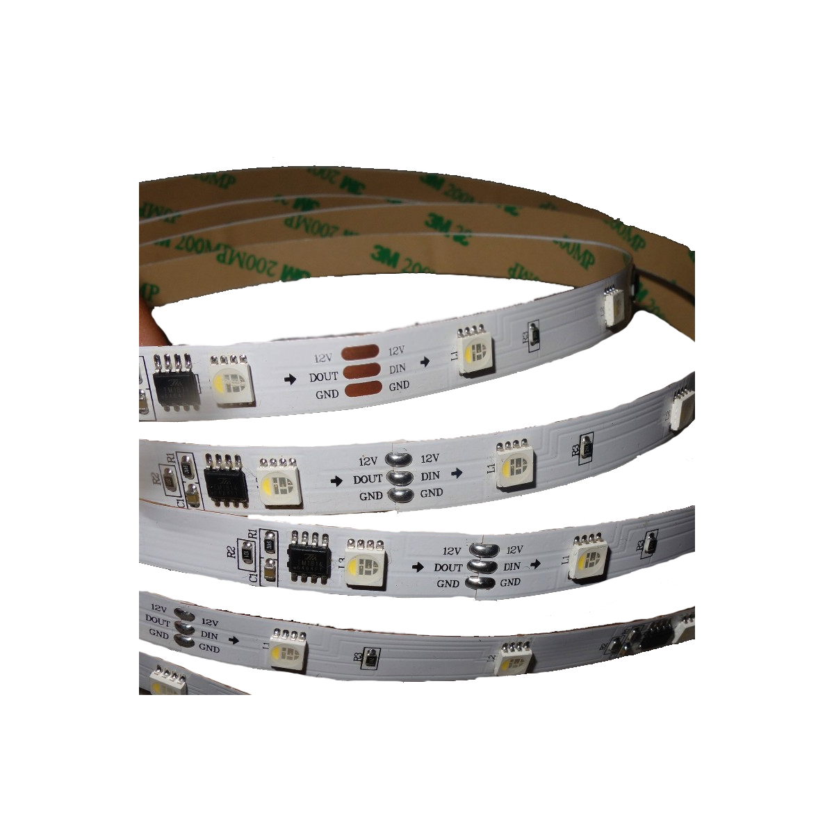 5m TM1814 RGBW LED pixel stripe 30LEDs/m IP30 (12V) | pixel-imperium.